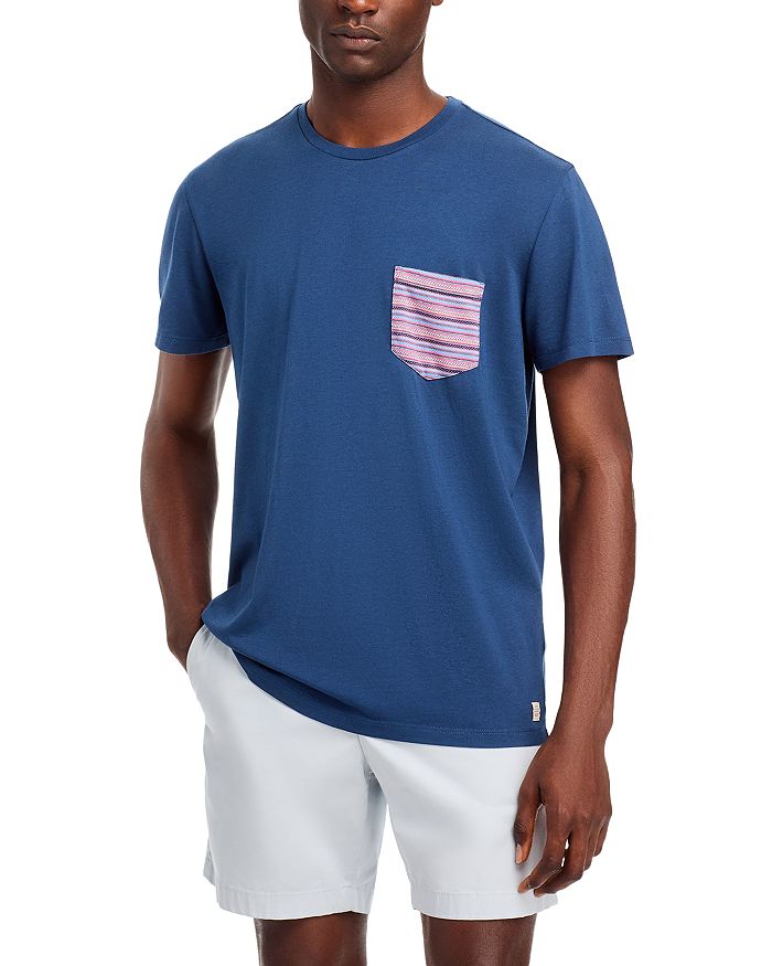 Marine Layer Striped Pocket Tee | Bloomingdale's