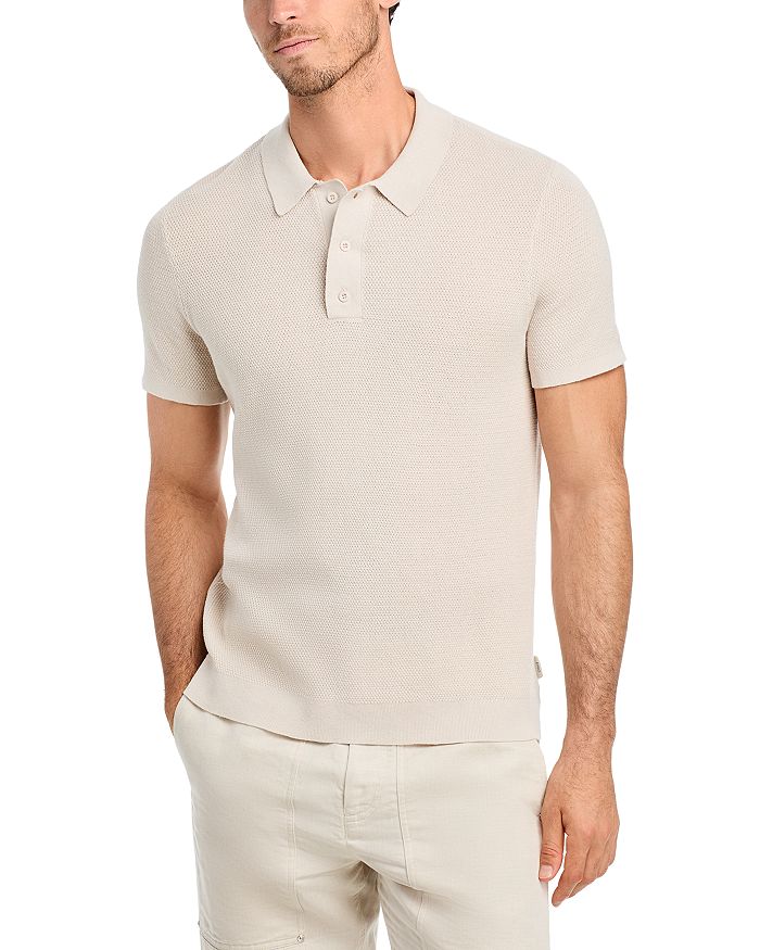Onia Cotton Textured Knit Polo Shirt | Bloomingdale's