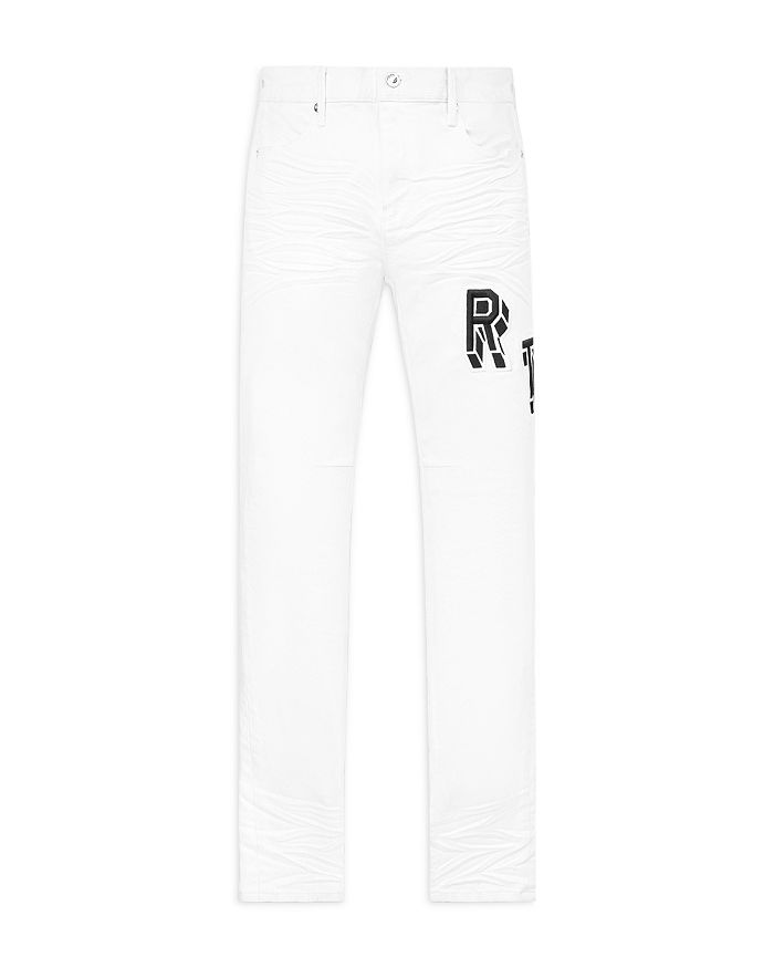 RTA Bryant Slim Fit Jeans in White Collegiate | Bloomingdale's