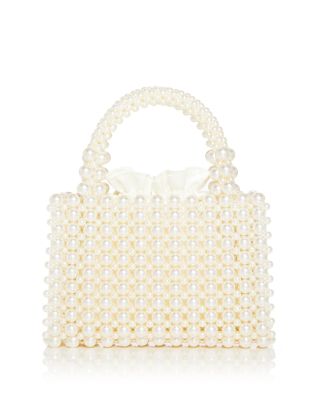 Click here for Aqua Beaded Top Handle Bag - Exclusive prices