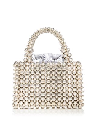 Click here for Aqua Beaded Top Handle Bag - Exclusive prices