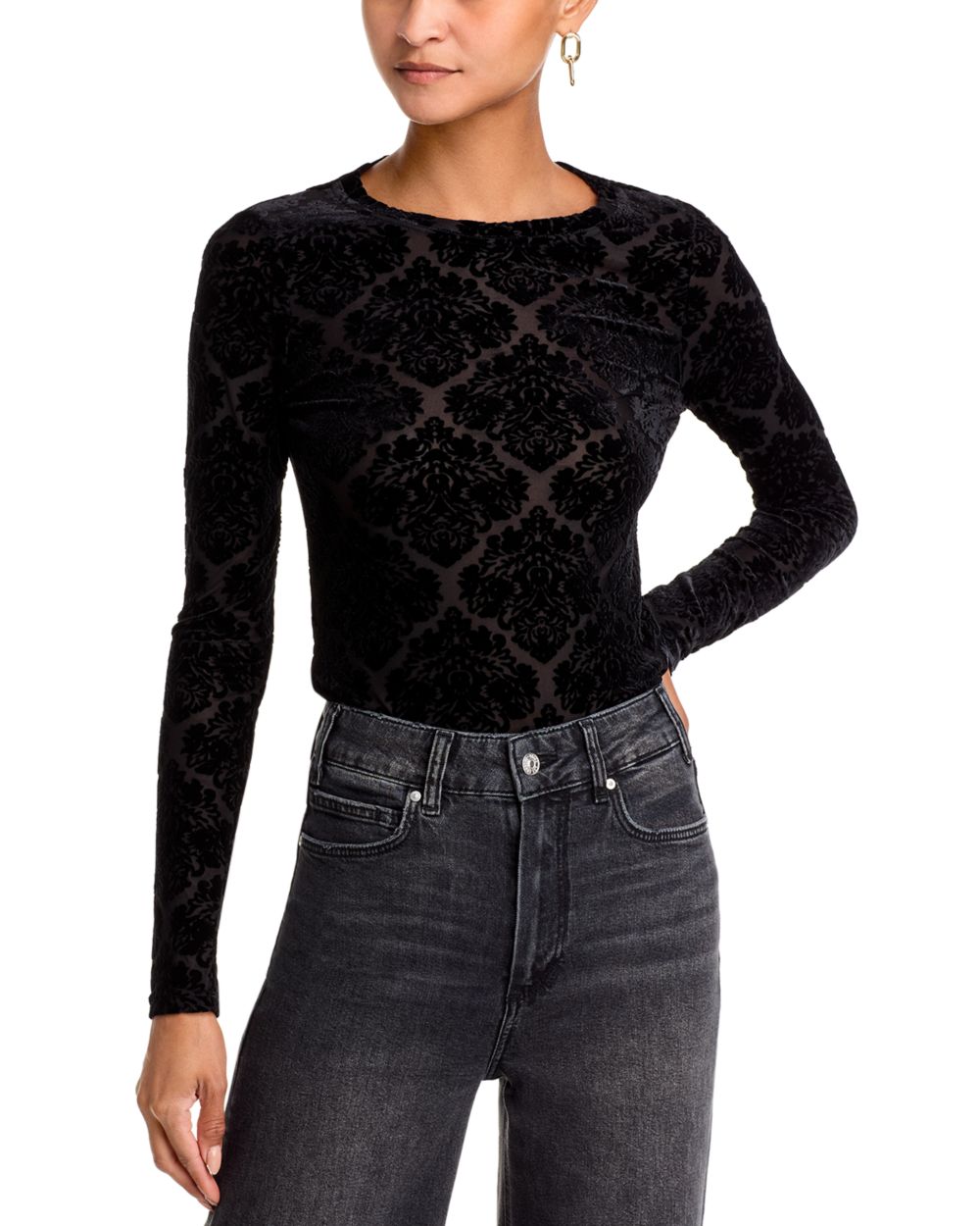 Chelle Burnout Velvet Top Deals and Price History at JoinHoney.com | Honey