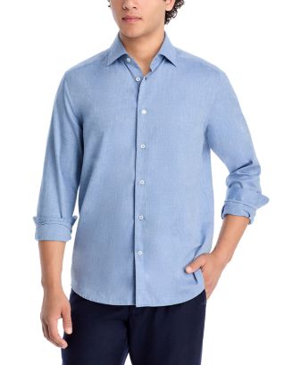 Jack Victor Stanton Cotton Herringbone Button Down Shirt | Bloomingdale's