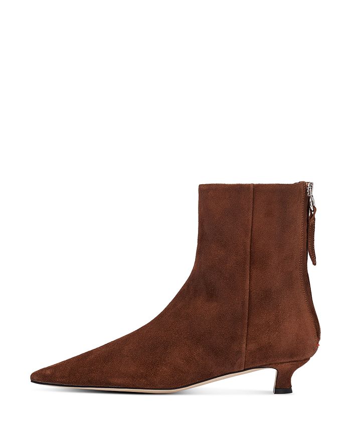 Aeyde Women's Zoe Pointed Toe Low Heel Ankle Boots | Bloomingdale's