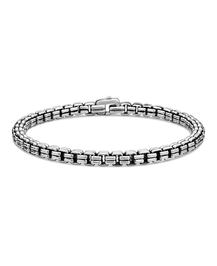 David Yurman Men's Double Box Chain Bracelet in Sterling Silver, 4mm ...