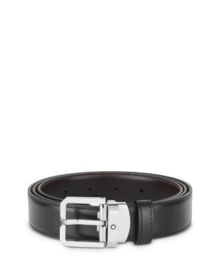 Montblanc Men's Reversible Leather Square Buckle Belt | Bloomingdale's