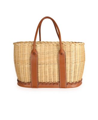 Pre-Owned HERMÈS Garden Party Leather Straw/Raffia Handbag | Bloomingdale's
