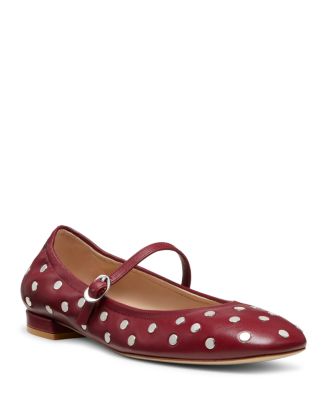 Stuart Weitzman Women's Claris Studded Ballet Flats | Bloomingdale's