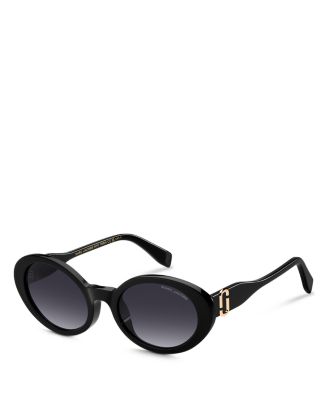 MARC JACOBS Oval Sunglasses, 53mm | Bloomingdale's