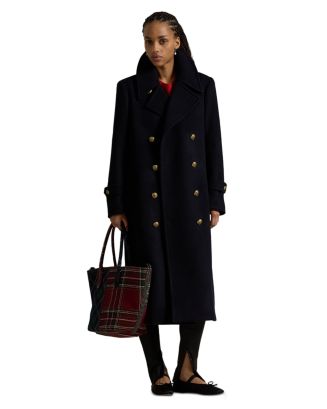 Ralph Lauren Long Wool Melton Coat | Bloomingdale's