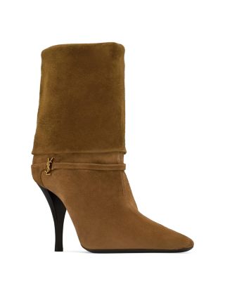 Click here for Saint Laurent Womens Niki Ankle Booties prices