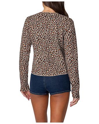 Leopard Print Cardigan - Bloomingdale's Leopard Print Cardigan - Bloomingdale's
