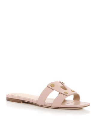 Click here for Veronica Beard Womens Via Leather Slide Sandals prices