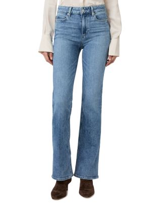 PAIGE Petites Laurel Canyon High Rise Flared Jeans in Bebop ...