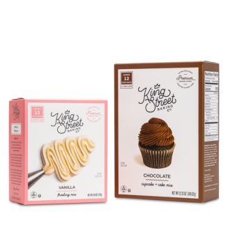 King Street Baking Co Premium Chocolate Cupcake/Cake and Vanilla ...