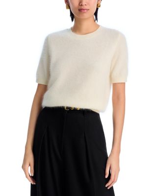 Click here for C by Bloomingdales Cashmere Short Sleeve Sweater E... prices