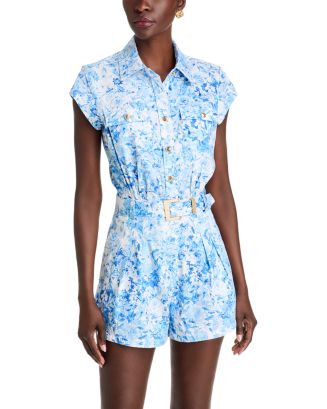 Generation Love Morgan Floral Poplin Romper | Bloomingdale's