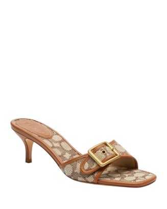 Coach Women S Margot Signature Jacquard Sandals Bloomingdale S Shoes