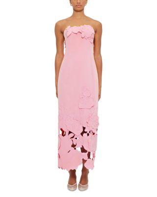 Click here for Leo Lin Rayna Crepe Strapless Dress prices