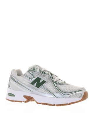 New Balance 740 Casual Sneakers from Finish Line - White  Green  Silver