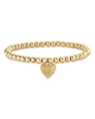 Click here for Sydney Evan 14K Yellow Gold Diamond Heart Charm Be... prices