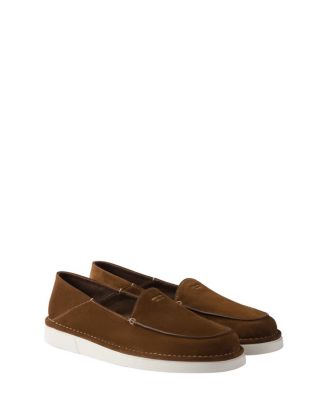 Click here for Prada Mens Suede Slip-On Loafers prices
