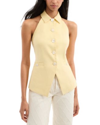 Veronica Beard Orlinda Button Vest | Bloomingdale's