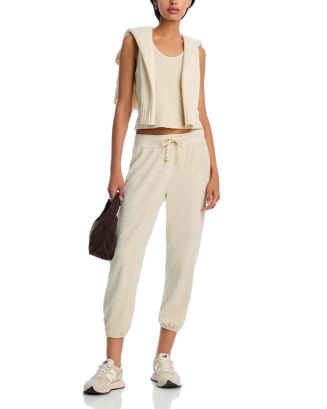 perfectwhitetee Cruise Terry Tank Top & Gogo Terry Cropped Jogger Pants ...