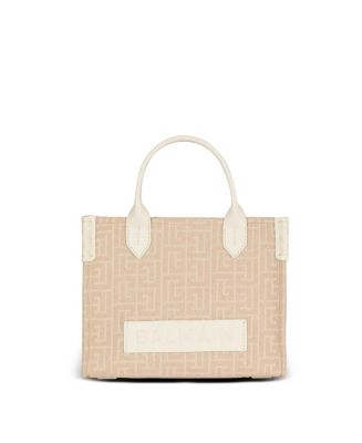 Balmain B-Army Monogrammed Canvas and Leather Tote Bag | Bloomingdale's ...