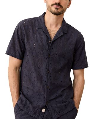 Click here for Marine Layer Eyelet Regular Fit Camp Shirt prices