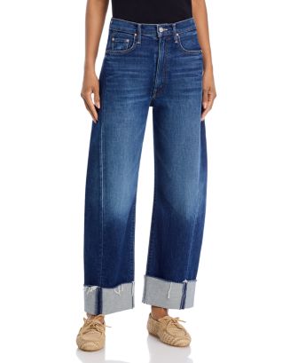 MOTHER The Half Pipe Ankle Cuff Fray Jeans in Perfectly Imperfect ...