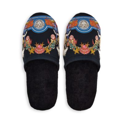 Click here for Versace Coral Theatre Terry Bath Slippers prices
