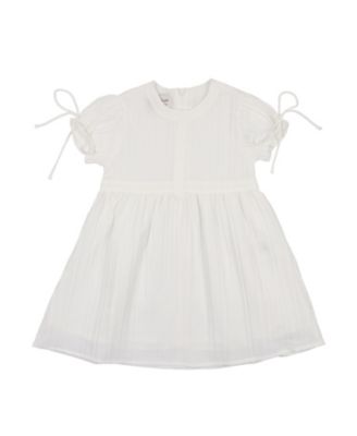 Click here for Maniere Girls Striped Faux Tab Short Sleeve Dress... prices