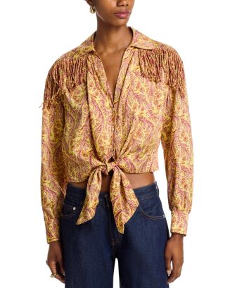 Cinq à Sept Fringe Charming Paisley Shirt | Bloomingdale's