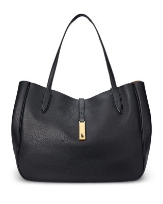 Polo Ralph Lauren Polo ID Leather Large Tote | Bloomingdale's