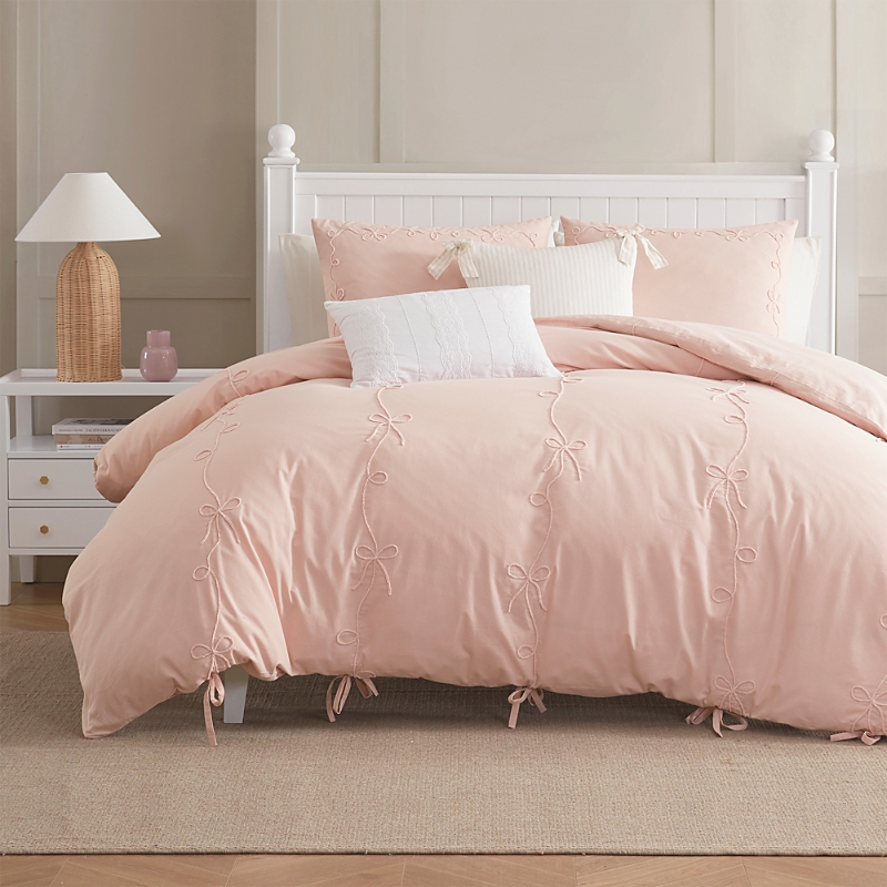 Click here for Peri Home Sasha Bows Comforter Set King prices