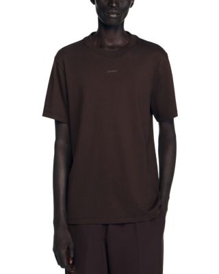 Click here for Sandro Regular Fit Sandro Logo Tee prices