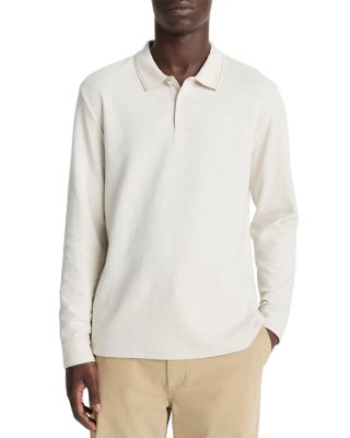 Click here for Vince Heathered Double Face Long Sleeve Polo Shirt prices