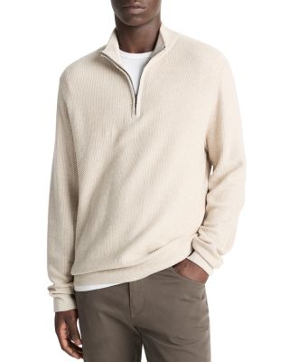Click here for Vince Geo Jacquard Quarter Zip Sweater prices