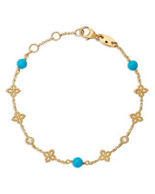Click here for Roberto Coin 18K Yellow Gold Principessa Turquoise... prices