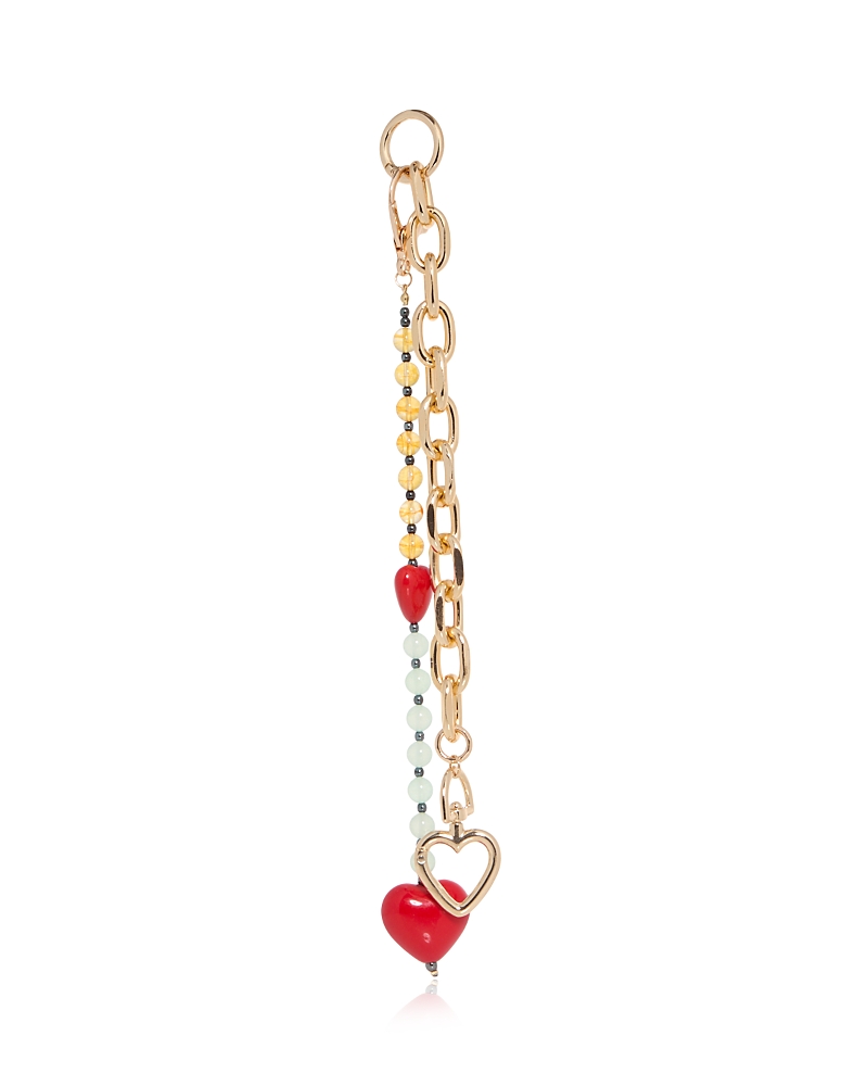 Click here for Aqua Chain Heart Bag Charm - Exclusive prices