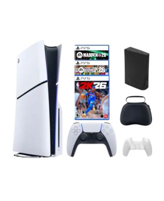 SONY PlayStation 5 Slim Disc Bundle with College Football 26, Madden 26 ...