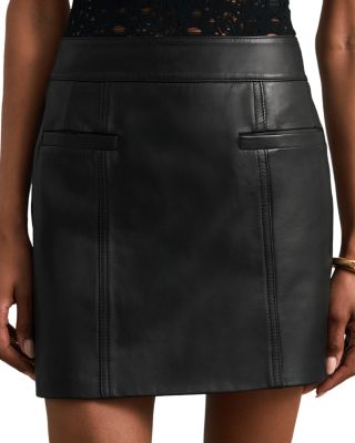 Click here for Reiss Leather Mini Skirt prices