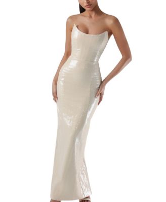 Click here for Heiress Beverly Hills Strapless Sequin Corset Maxi... prices
