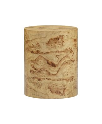 Click here for Tov Furniture Fig Natural Burl Drum Side Table prices
