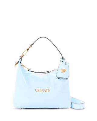 Click here for Versace Tag Leather Hobo Bag prices