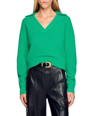 Click here for Sandro Numae Collared Sweater prices