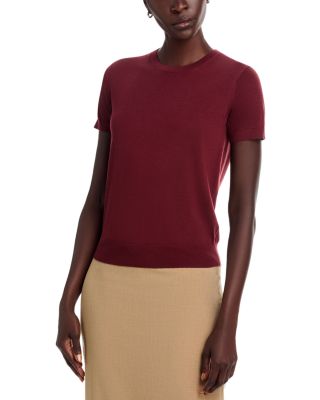 Click here for Theory Lightweight Wool Short Sleeve Top prices