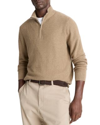 Click here for Vince Geo Jacquard Quarter Zip Sweater prices