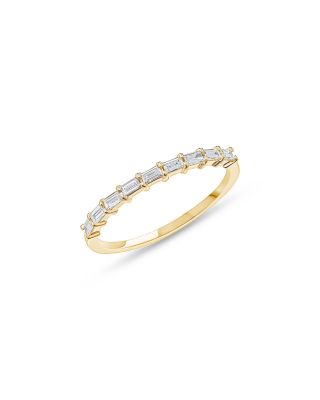 Click here for Lana Jewelry Baguette Diamond Stack Ring in 14K Ye... prices